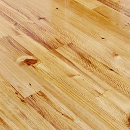red pine floor boards