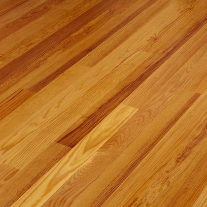 red pine floor boards