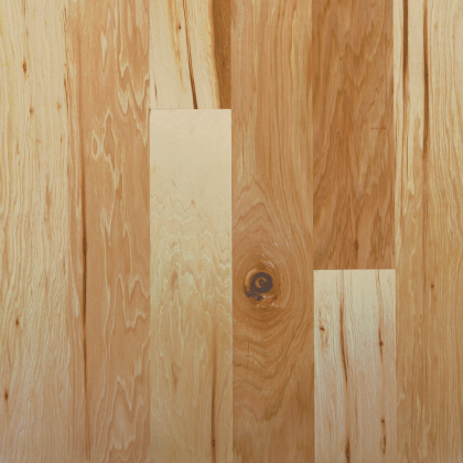 7" x 3/8" Hickory Traditional 3.2mm Unfinished Engineered (Beveled ...